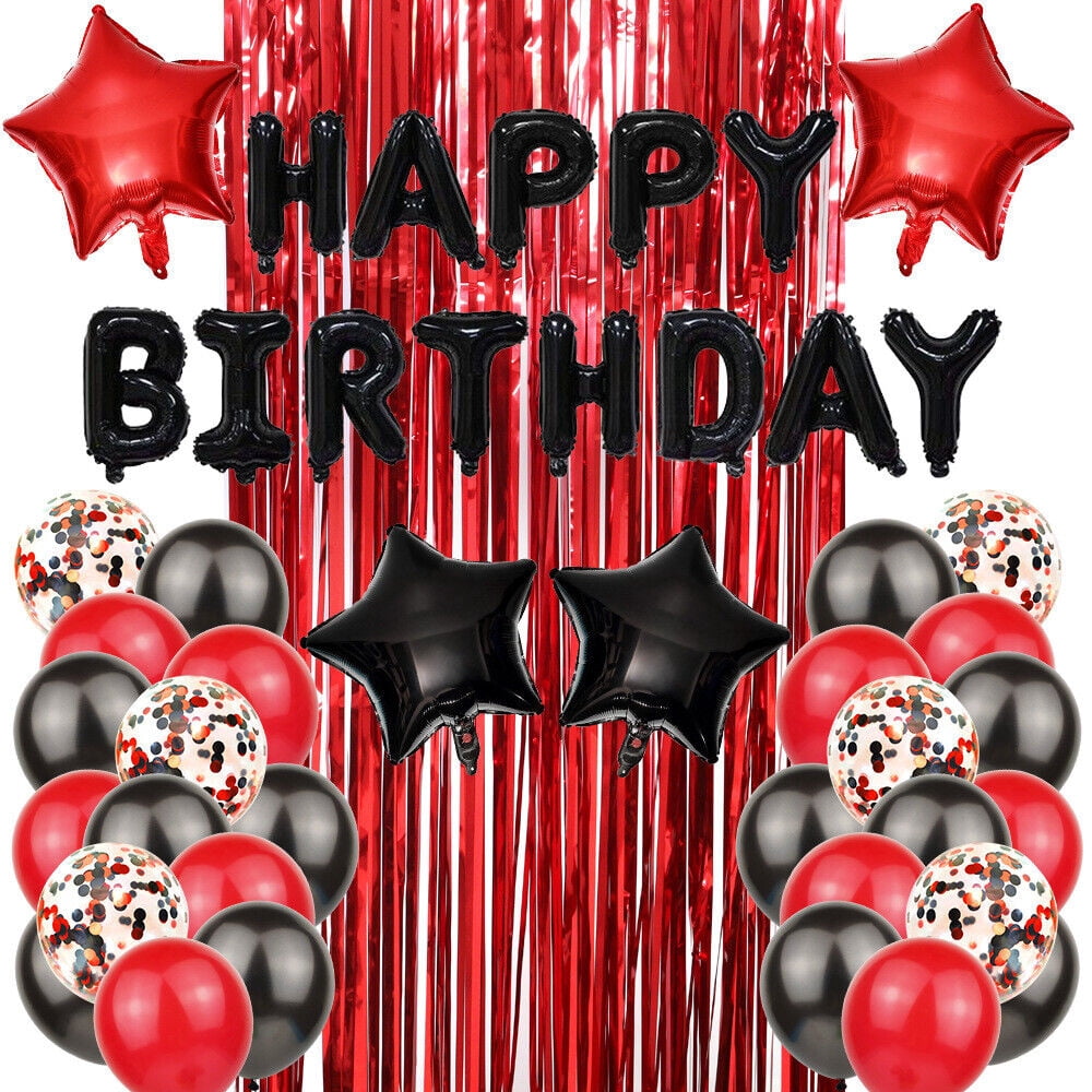 Happy Birthday Decorations Sets Balloons Banners Party Supplies ...