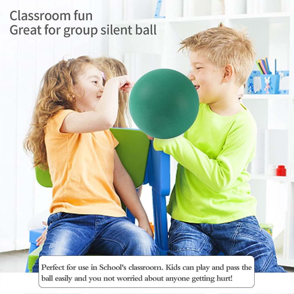 Buy Noiseless Mute Balls for Kids, Pump-Free Sports Foam Dodge Ball ...