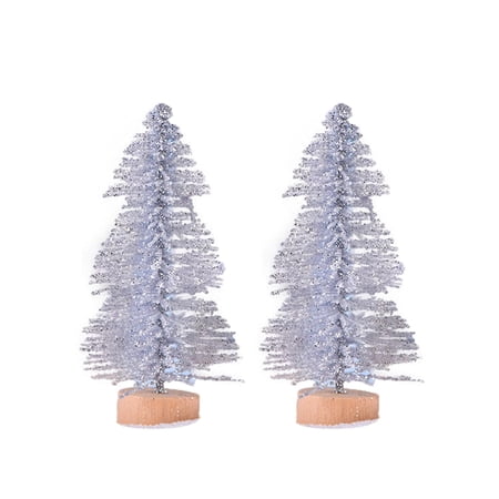 Mengxi Sturdy Mini Christmas Tree Ornamental Plastic Christmas Tree ...