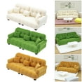 Miniature Living Room Sofa Couch Model Detailed Flocking Doll Furniture ...