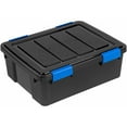 Ziploc 26.5 Qt WeatherShield Storage Box with Locking Lid, Black ...
