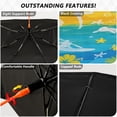 BZSMCE Palm Tree Dolphin Car Windshield Foldable Sunshade Umbrella UV ...