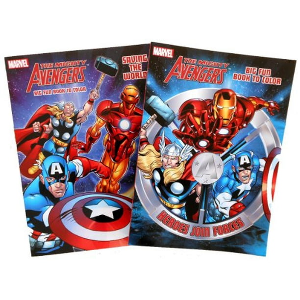 Marvel The Avengers Coloring Books - 2 Coloring Book Set - Walmart.ca