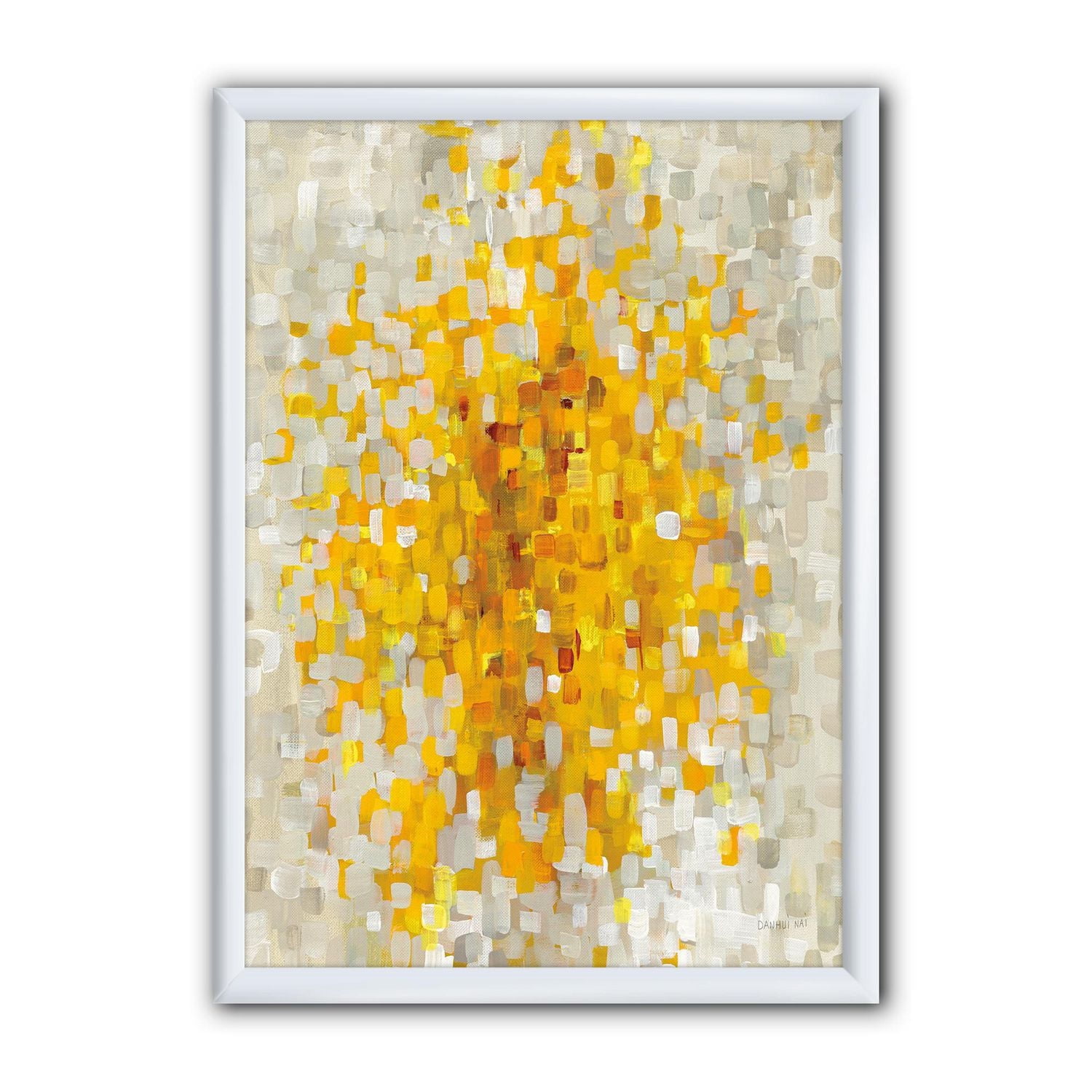 Click here for Designart Glam Yellow Explosion Blocks Framed Wall... prices