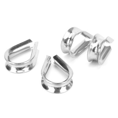 Fyydes M12 Wire Rope Cable Thimbles,4pcs 12mm M12 Stainless Steel Wire ...