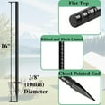 Heavy-Duty 16 Inch Chisel-Point Ground Anchors – 20 Pack, 3/8 Inch ...