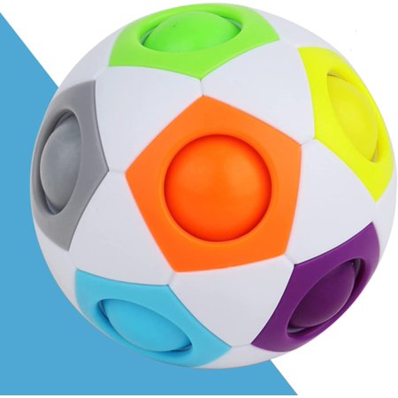 Magic Rainbow Ball V2, Speed Cube Ball Fun Stress Spheric Magic Cube ...