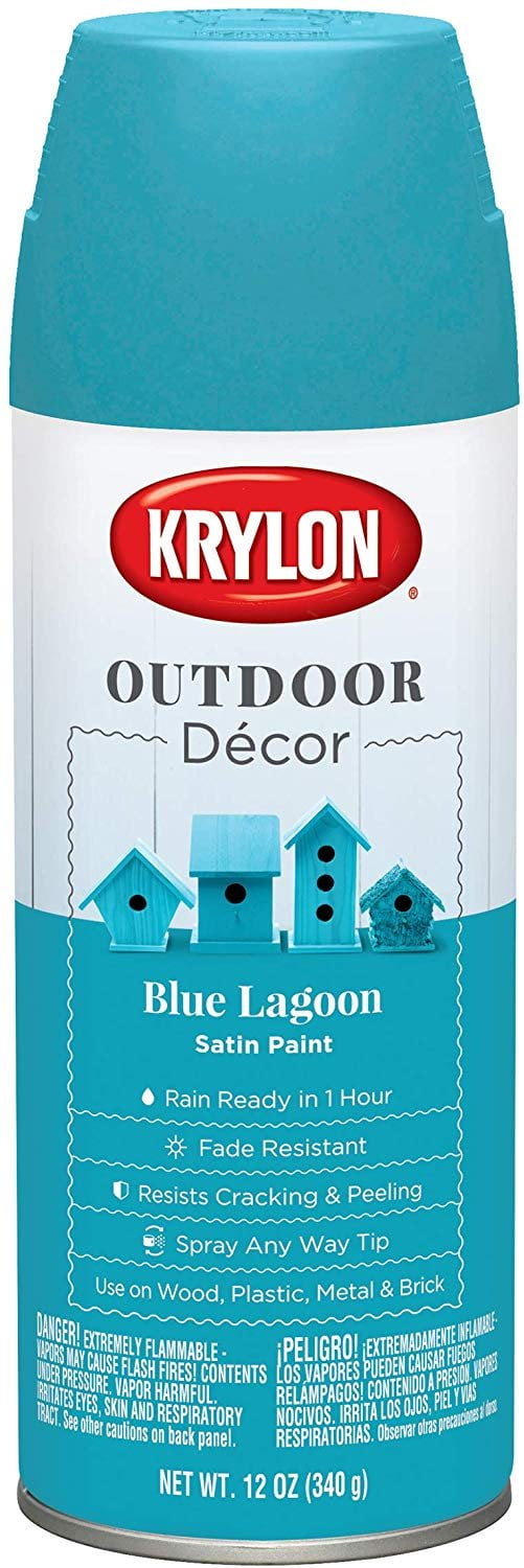 Krylon Outdoor Dcor Spray Paint, Blue Lagoon - Walmart.com
