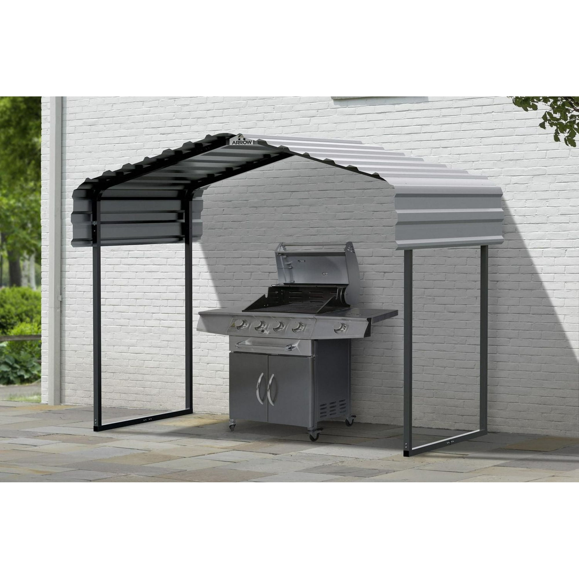 Click here for Arrow Metal Canopy 10 X 6 X 7 Ft. Charcoal 10 Ft prices