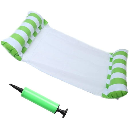 Inflatable Pool Float, 2-Pack Adult Pool Floaties, Multi-Purpose 4-in-1 ...