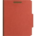Nature Saver Red Recycled Pressboard Classification Folders, 10 per Box ...