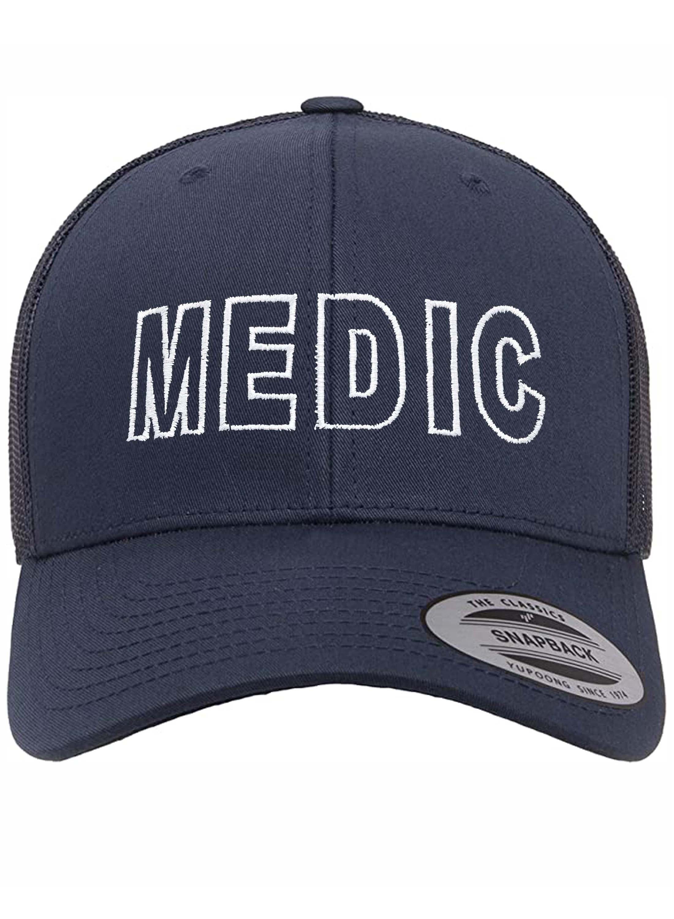 Fair Game Medic Hat Emergency Medical Trucker Hats Caps-Trucker-Navy ...