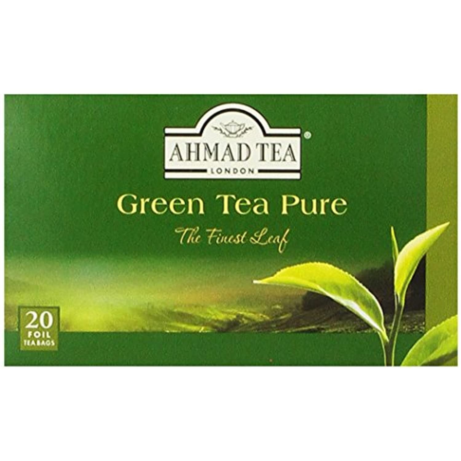 Ahmad Tea Green Tea Pure, 20-Count Boxes (Pack Of 6) - Walmart.com
