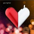 Brondbend Valentine's Day Personality Lighter Metal Heart-shaped Couple ...