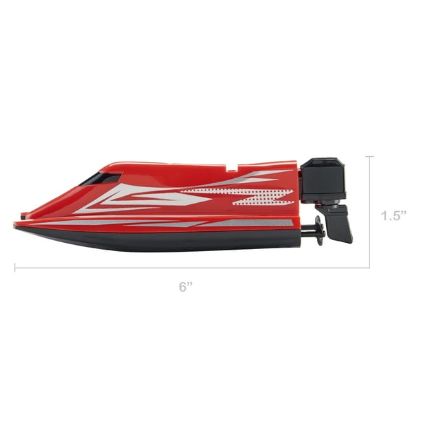 Adventure Force Radio-Controlled Mini Boat, Red - Walmart.com