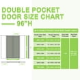 60" X 96" Interior Sliding Pocket Doors Pantry 6 Lite Clear Glass ...