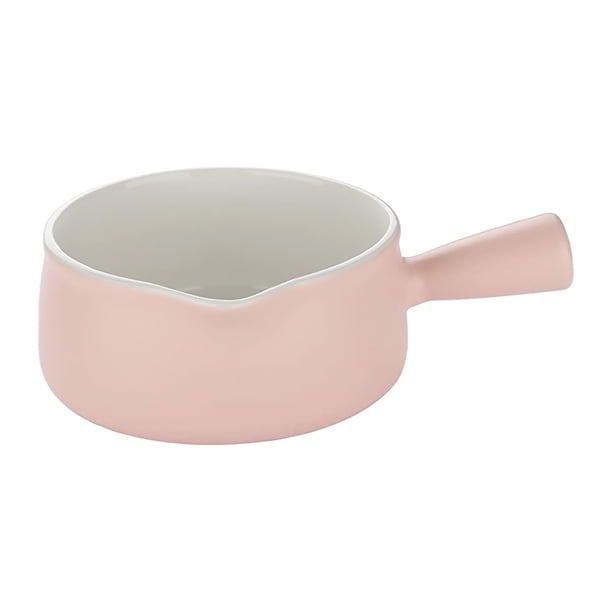 Ceramic Milk Pot Breakfast Milk Pot Butter Warmer Non-stick Cooking Pot ...
