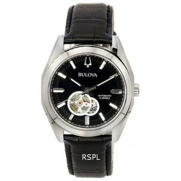 Bulova Sutton Classic Chronograph Leather Strap Green Dial Quartz ...