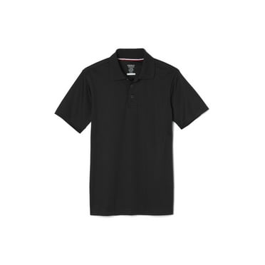 Hanes Boys School Uniform 4-18 EcoSmart Jersey Polo Shirt - Walmart.com
