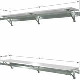 Arrange A Space Double Shelf Double Hang Closet System 72” White ...