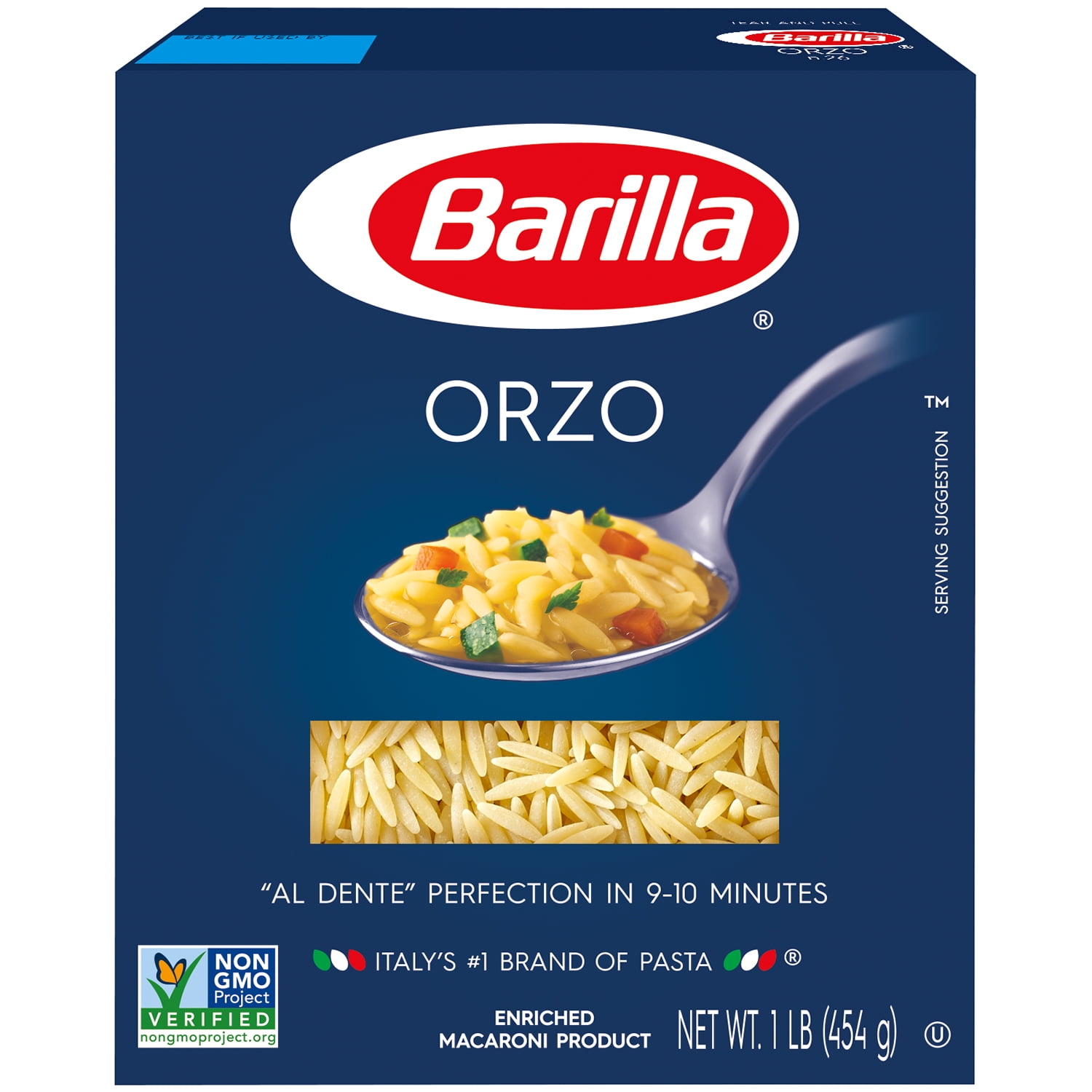 Barilla® Classic Blue Box Soup Pasta Orzo 16 oz - Walmart.com - Walmart.com