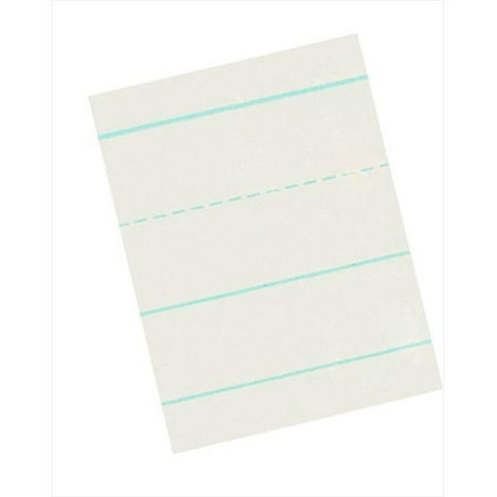 School Smart Skip-A-Line Ruled Writing Paper, 1 Inch Ruled Long Way, 11 ...