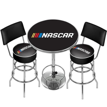 NASCAR Gameroom Combo - 2 Bar Stools and Table Set - Walmart.com