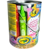 Crayola 30-Piece Bath Activity Bucket Bundle with Colorful Finger Paint ...
