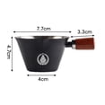 304 Stainless Steel Espresso Measuring Cup with Wooden Handle Dual ...