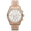 Michael Kors Lexington Men's Chronograph Watch, Rose Gold-Tone, MK8580 ...