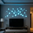 Star Wall Stickers - Fluorescent Luminous Night Decals • Peel & Stick ...