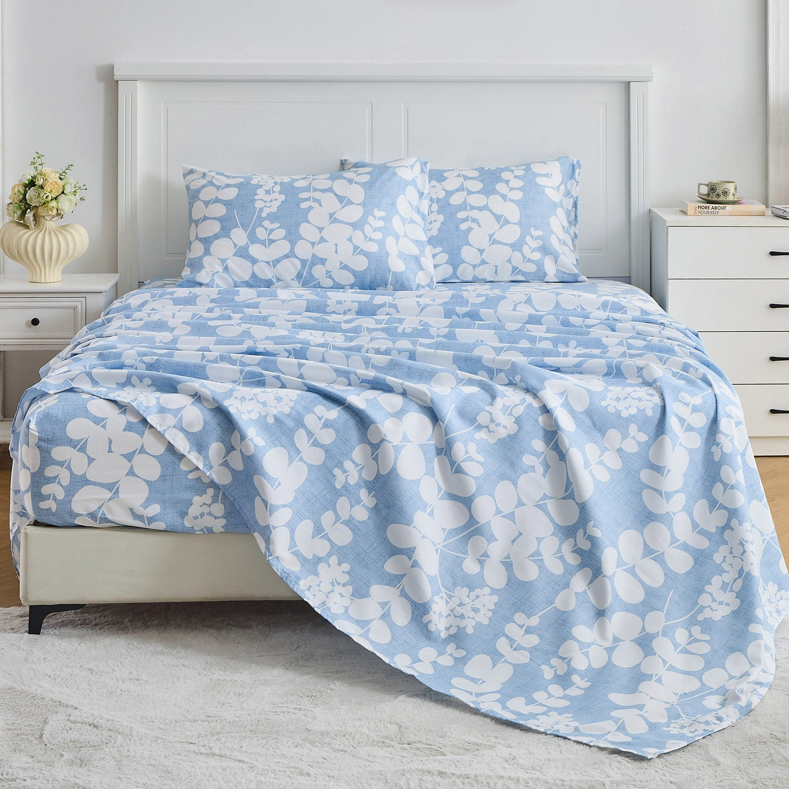 Click here for Hitime 4pc Deep Pocket Full Sheet Set Fit 14  Brea... prices