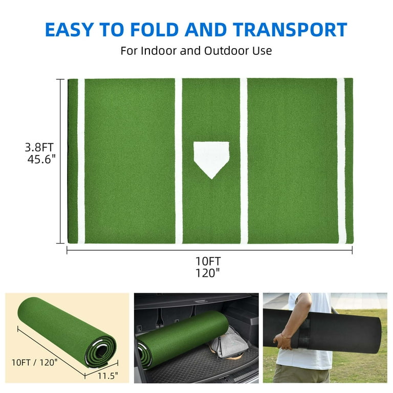 Baseball Batting Cage Baseball Batting Mat, Softball Hitting Mat ...
