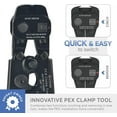 QIHE-iCrimp Ratchet PEX Cinch Tool with Removing Function for 3/8-in, 1/2-in, 3/4-in, 1-in ...