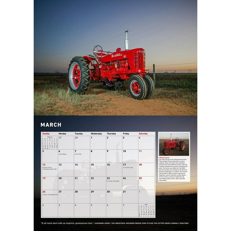 Farmall Tractors Calendar 2024 Octane Press, 53% OFF