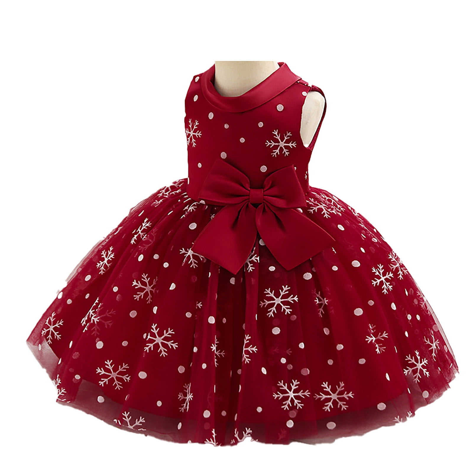 Click here for Iulzebty Girls Dresses Baby Pageant Snowflake Bowk... prices