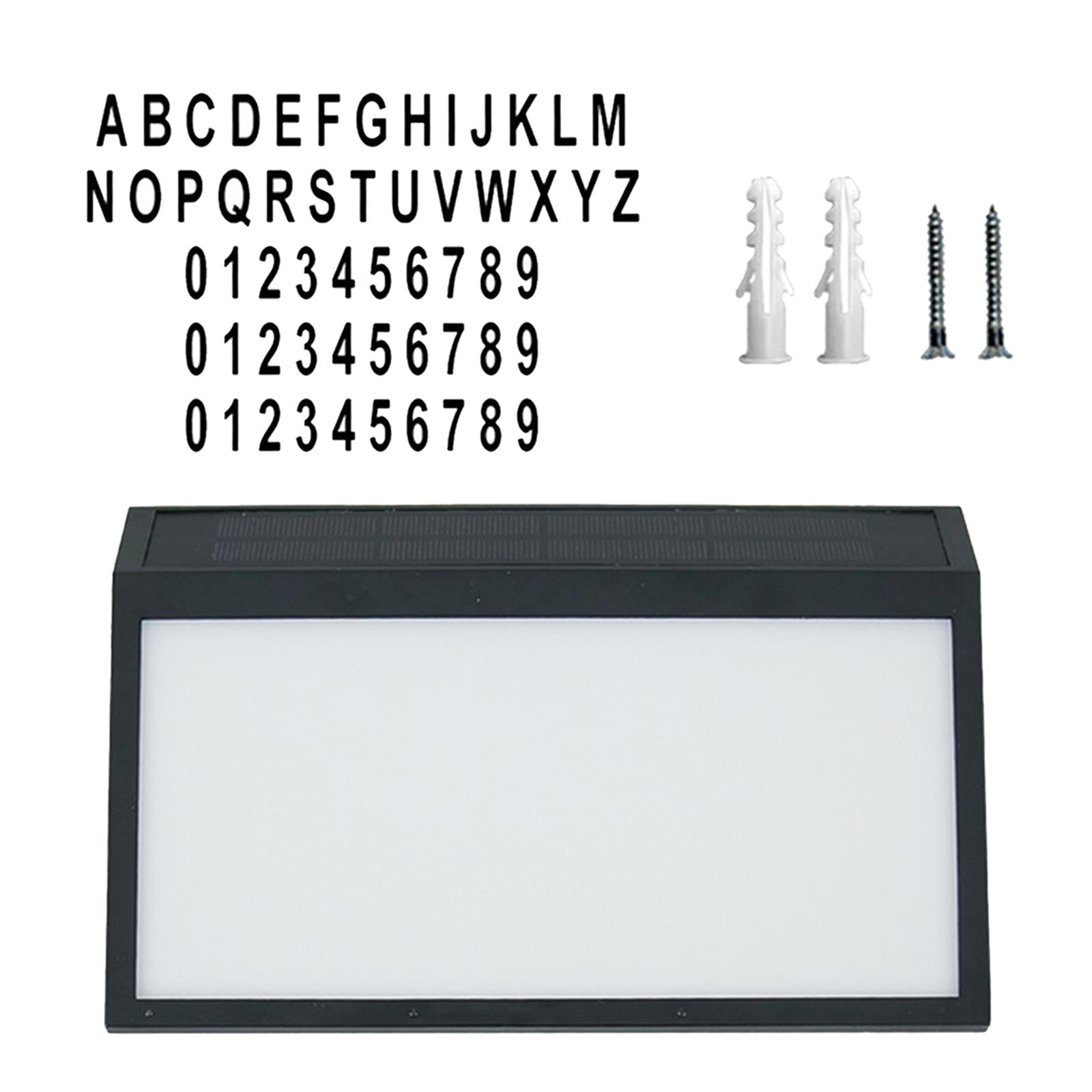 House Number Plate Solar Address Sign LED Light Cool White Doorplate house-number-plate-solar-address-sign-led-light-cool-white-doorplate