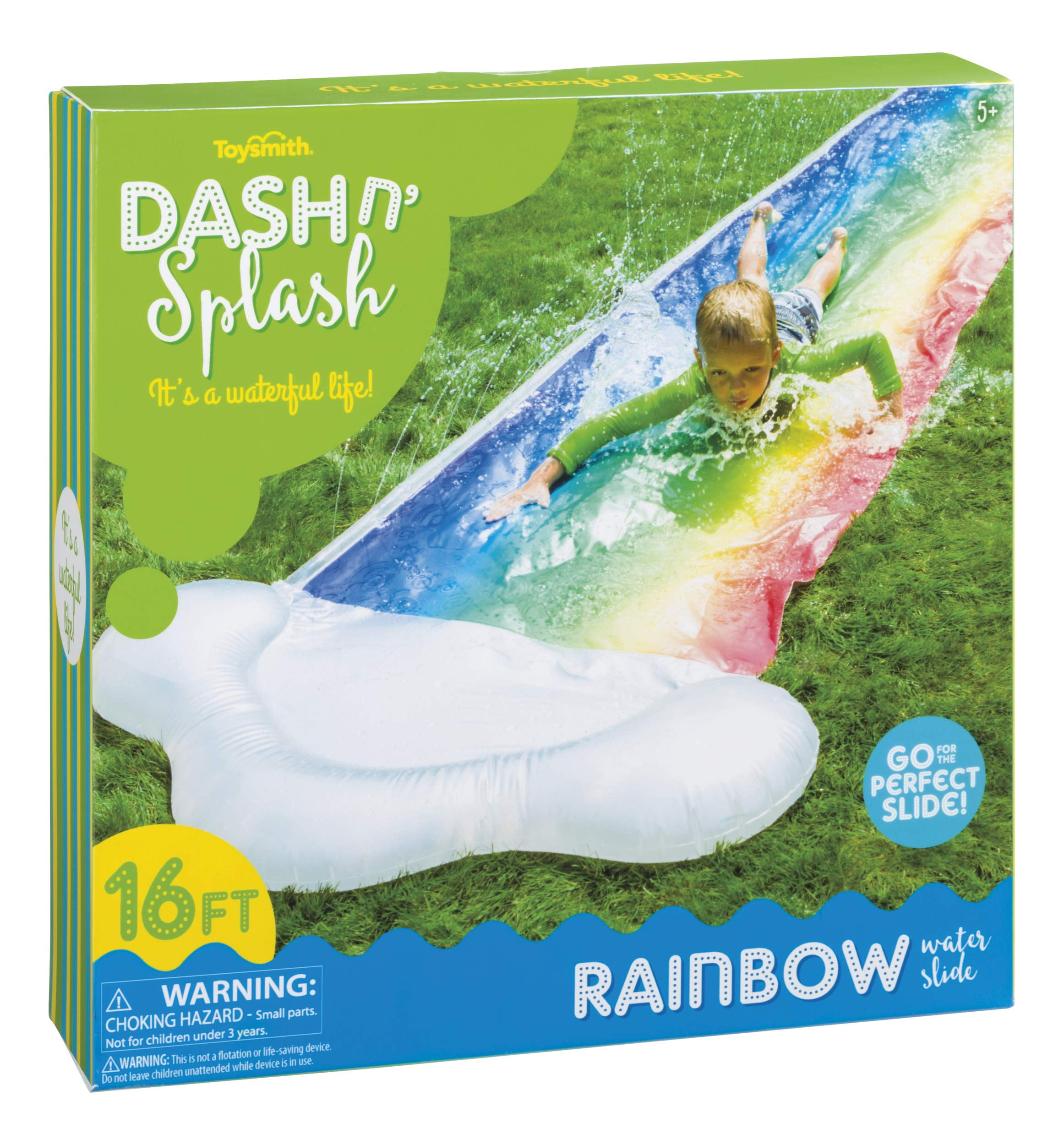 Toysmith Dash N' Splash 16' Rainbow Water Slide - Walmart.com