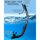 Reef Tourer Adult Single-Window Mask, Snorkel & Fin Traveling Set ...
