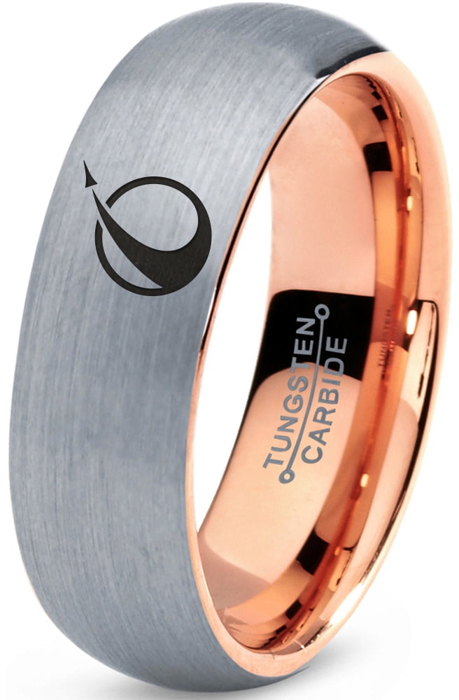 Tungsten Take Off Space Ship Rocketship Band Ring 7mm Men Women Comfort ...