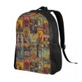 Major Tarot Arcane Vintage Patchwork Laptop Backpack Basic Bookbag For ...