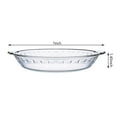 2pcs Clear Glass Pie Baking Dishes with Handles for Baking Apple Pie ...