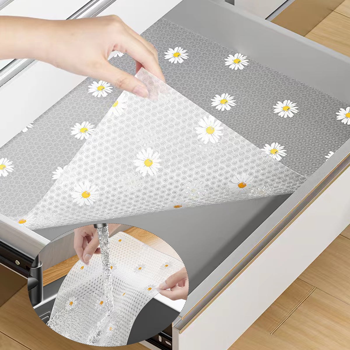 Refrigerator Liners, Waterproof Washable Fridge Liner, 17.7"x11.8" Non ...