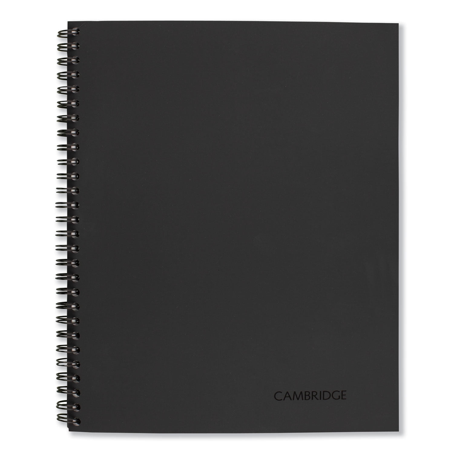 Cambridge Wire Bound Business Notebook, Wide/Legal Rule, Black Cover, 9 ...