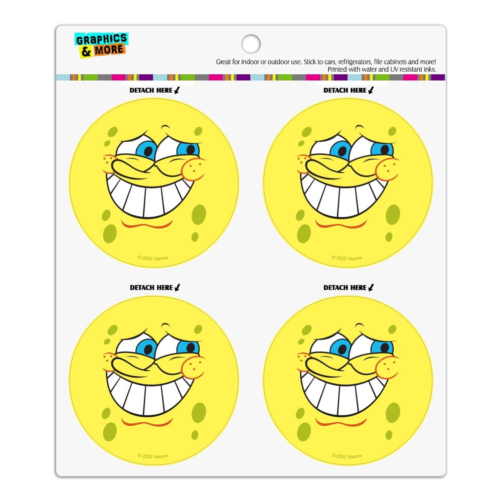 SpongeBob Guilty Face Refrigerator Fridge Locker Vinyl Circle Magnet ...