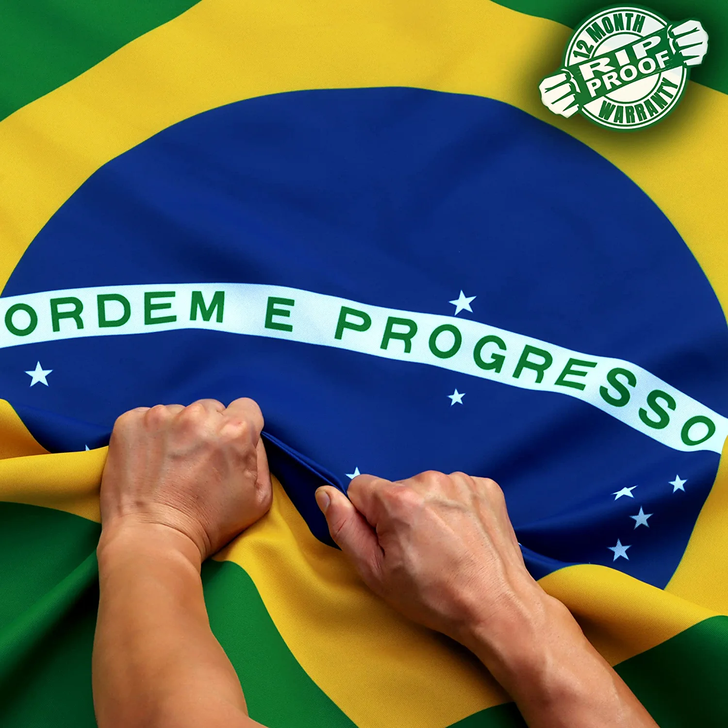 Anley Rip-Proof Double Sided 3-Ply Brazil Flag 3x5 Foot - Brazilian ...
