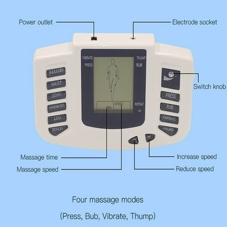 Digital Tens Therapy Massager Machine Acupuncture Muscle Slimming body ...