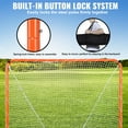 KFFKFF Lacrosse Target, 6' x 6' Lacrosse Mesh, Iron Structure Outdoor ...