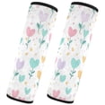 2-Pack Seat Belt Covers with Flannel Seatbelt Shoulder Strap Case ...