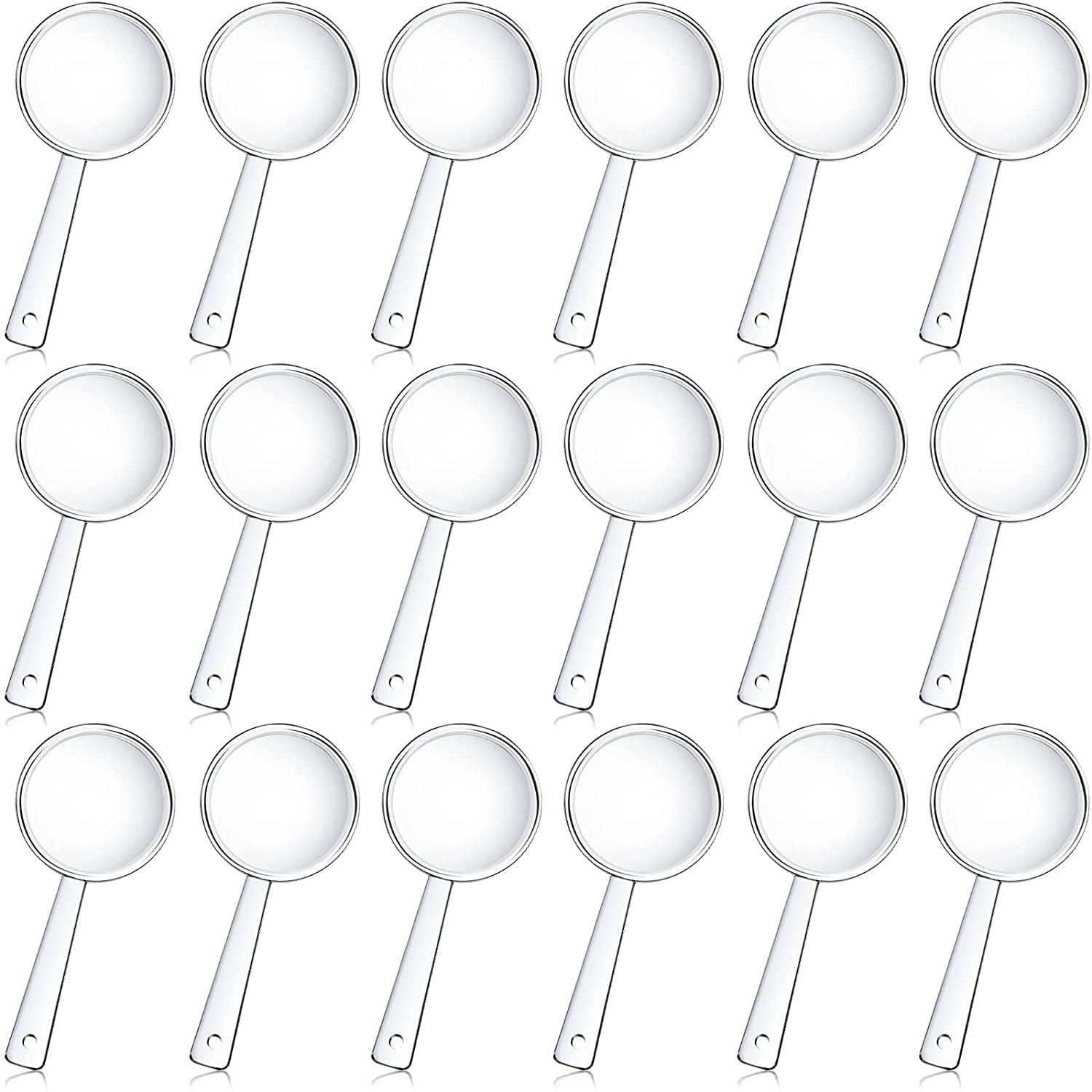 30 Pieces Mini Plastic Handheld Magnifier Tiny Plastic Magnifier ...
